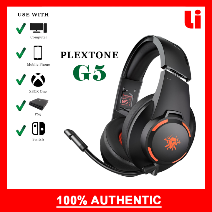 Plextone G5 Gaming Headset Foldable Wireless 45ms Low Latency with mic ...