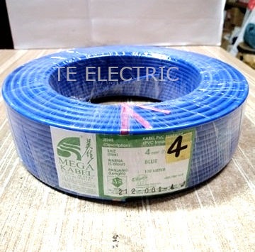 MEGA KABEL 4MM PVC CABLE MEGA 4MM PVC INSULATED CABLE PURE COPPER ...
