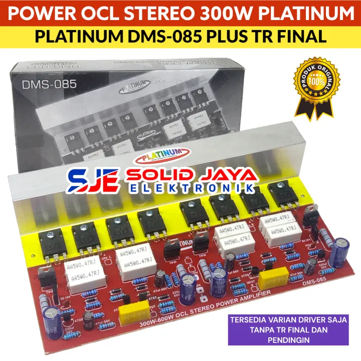 KIT POWER AMPLIFIER OCL STEREO 300W DMS-085 DMS 085 TRANSISTOR MOSPEC ...