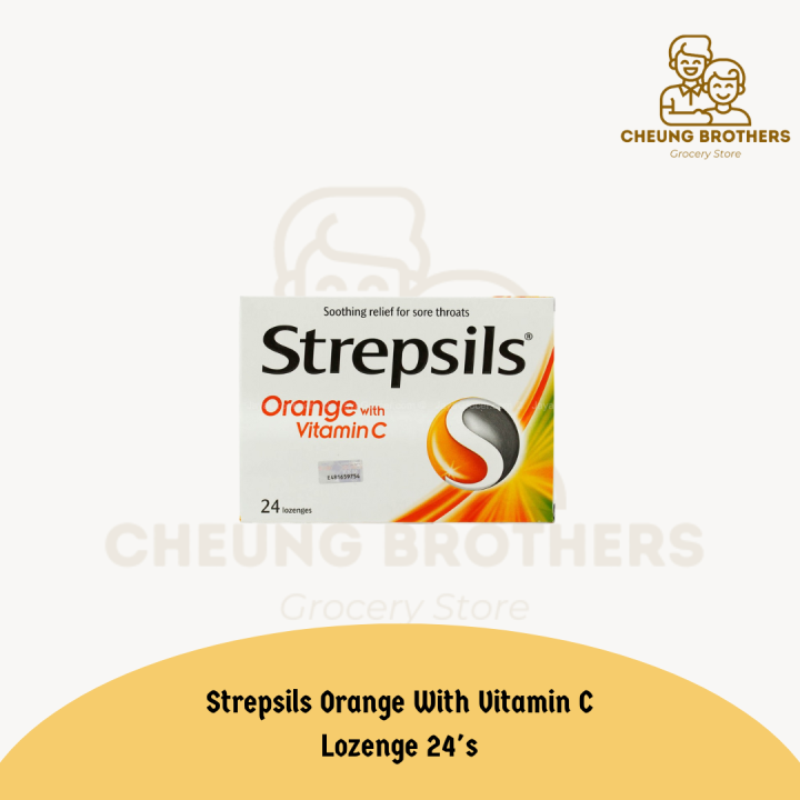 Strepsils Orange With Vitamin C Lozenge 24's | Lazada