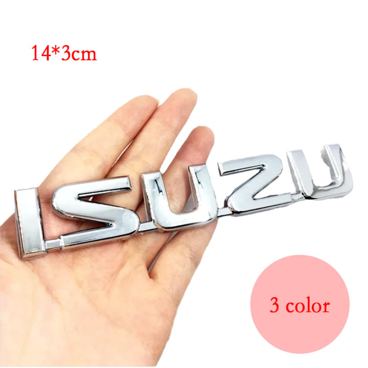ISUZU Logo Letter Car Side Rear Trunk Emblem Sticker Badge Decal isuzu ...