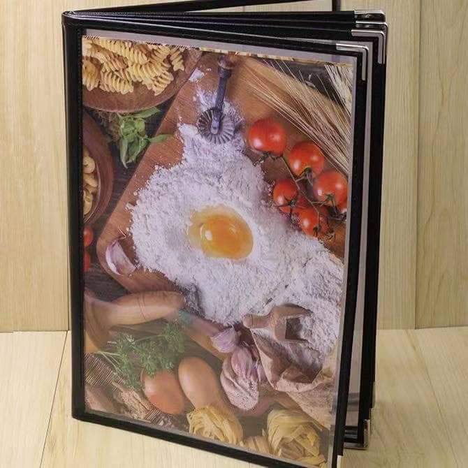 MENU COVER COOK BOOK TRANSPARENT HOLDER PVC A4 SIZE | Lazada PH