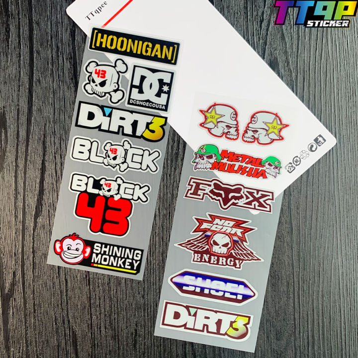 1 SET of Reflective Motorcycle Side Strip Bike Helmet Sticker Car ...