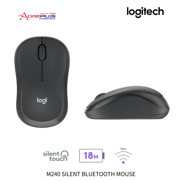 (AONE PLUS SS2) LOGITECH M240 SILENT BLUETOOTH MOUSE | Lazada