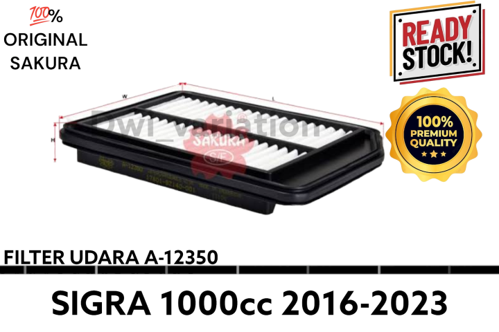 FILTER UDARA SIGRA / CALYA 2016-2023 ORIGINAL PRODUK SAKURA A-12350 ...
