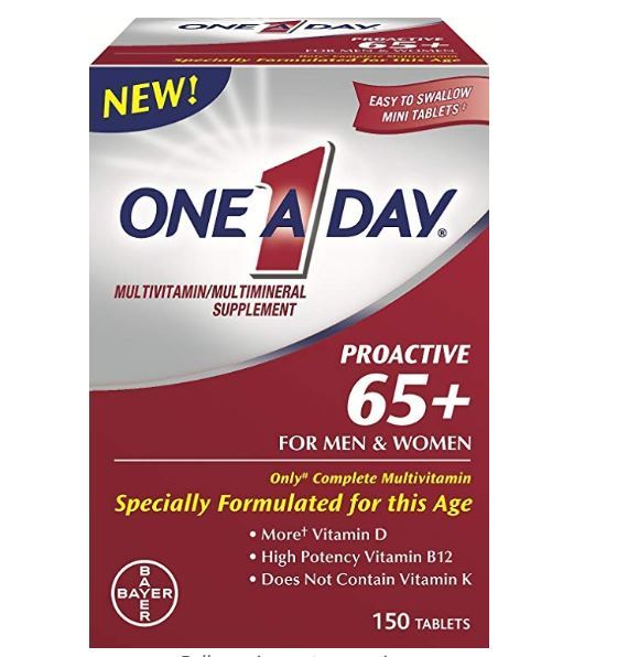 One A Day Proactive Multivitamin for age 65+, 60/150 tablets exp 2026 ...