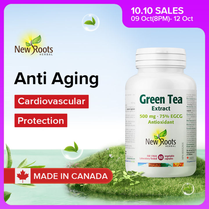 New Roots Herbal 葡萄籽抗氧化胶囊 60粒 +绿茶胶囊60粒 | Lazada PH