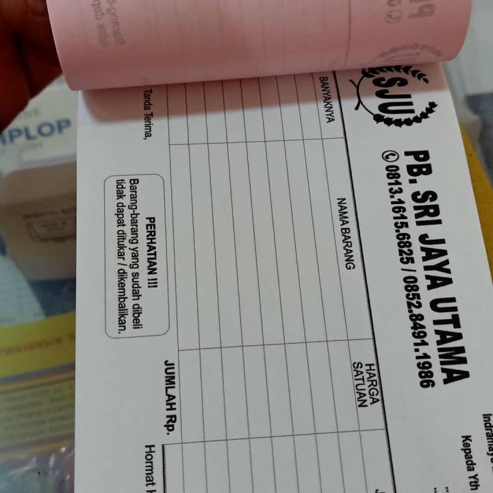 Cetak Nota 1Rim NCR 1 Play (Rangkap 1) | Lazada Indonesia