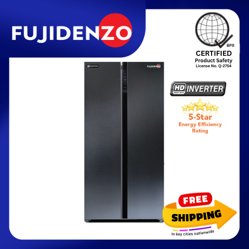Fujidenzo 19.5 cu. ft. HD Inverter Side-by-Side Refrigerator ISR-20DS (Dark Titanium) | Lazada PH