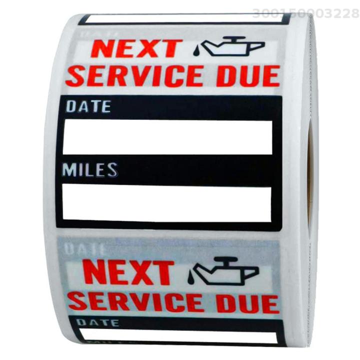 Oil Change Stickers Removable Oil Change Reminder Sticker for Window ...