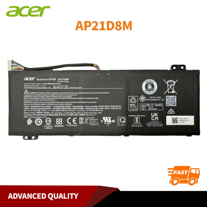 Original AP21D8M Laptop Battery For Acer Nitro 5 N22C1 AN515-58-56CL ...