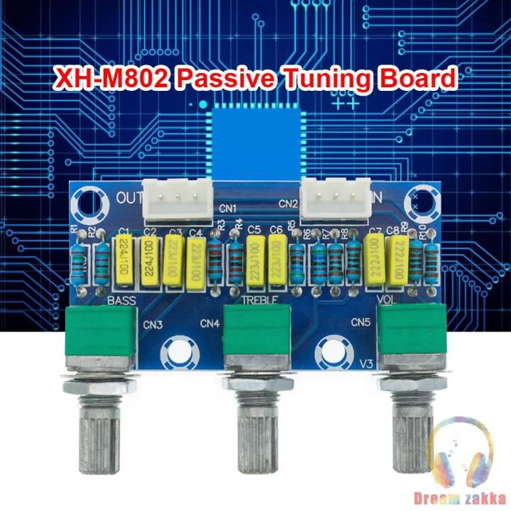 XH-M802 Passive ก่อนขยายสัญญาณ HiFi พร้อมเบสย่านเสียงแหลม Volume ...