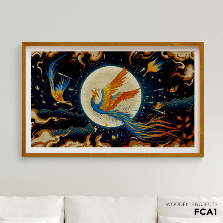 Wooden Projects Hiasan Dinding Frame Kayu Premium Wall Decor Aesthetic ...