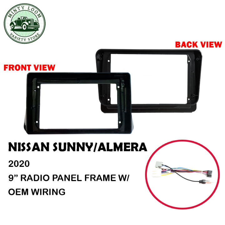 9 Inch Car Fascia for Nissan Sunny/Almera 2020 Head Unit Fascia Radio ...