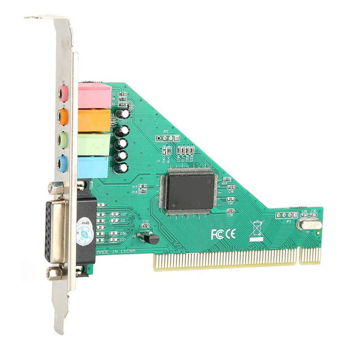 2X PCI Sound Card 4.1 Channel Computer Desktop Built-in Sound Card ...