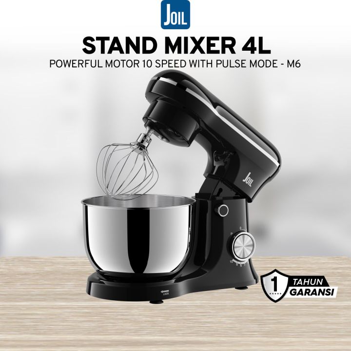 ASLI Joil Stand Mixer 4 Liter dengan Powerful Motor 10 Speed + Pulse ...