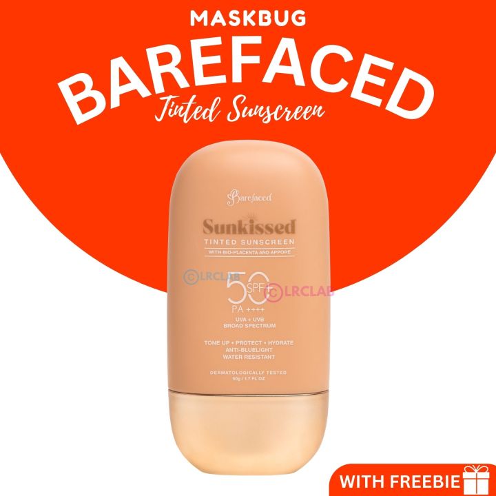 BAREFACED Sunkissed Tinted Sunscreen SPF 50 sunscreen cream brilliant ...