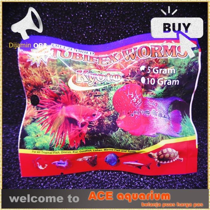 Ace Aquarium - Cacing Sutra Kering Tubifex Worms Kyoto Nikita 5Gr ...