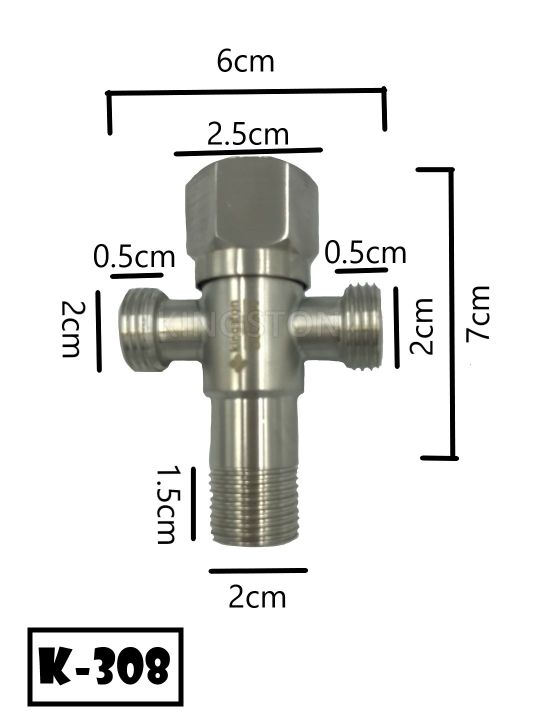 Stainless SUS304 Two Way Angle Valve 1/2 X1/2 | Lazada PH