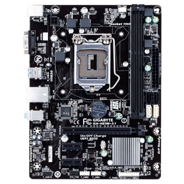 GIGABYTE GA-H81M-S1 H81 LGA1150 Motherboard 4th GEN CPU DDR3 16G USB3.0 ...