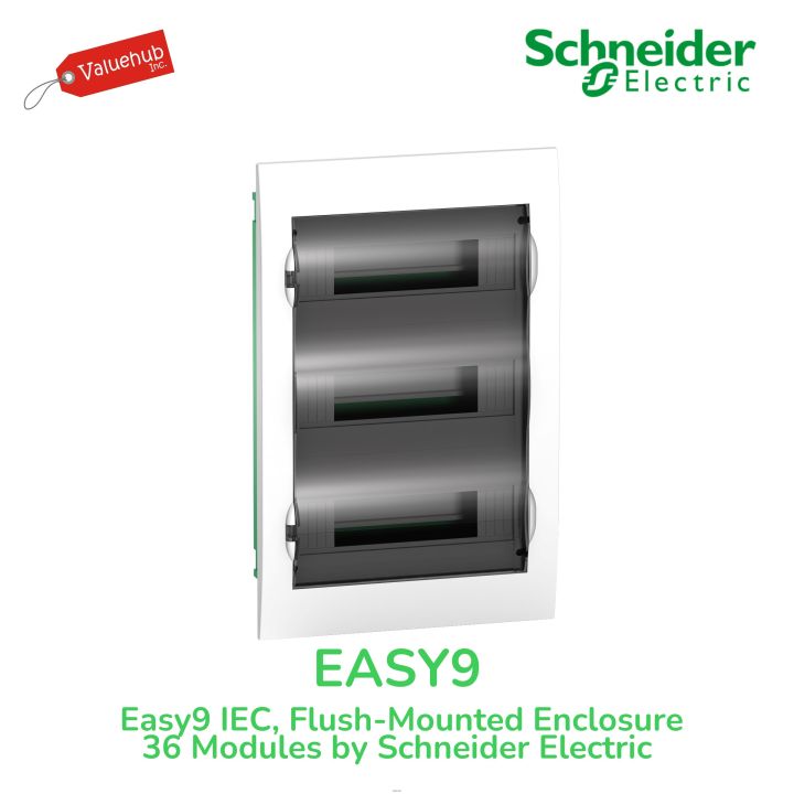 EZ9E312S2F Easy9 IEC, Flush-Mounted Enclosure 36 Modules by Schneider ...