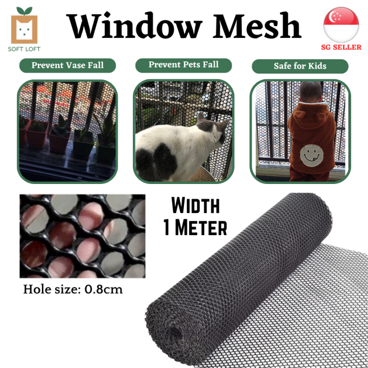 [SG SELLER] Window Mesh PVC Plastic Mesh Multi-purpose Cat Mesh Pet ...