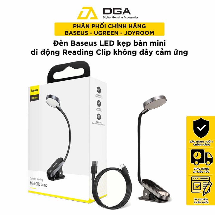 Đèn tích điện kẹp bàn Baseus Comfort Reading Mini Clip Lamp không dây ...