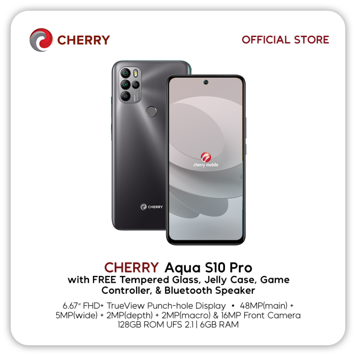 CHERRY Aqua S10 Pro with Tempered Glass, Jelly Case, Game Controller ...