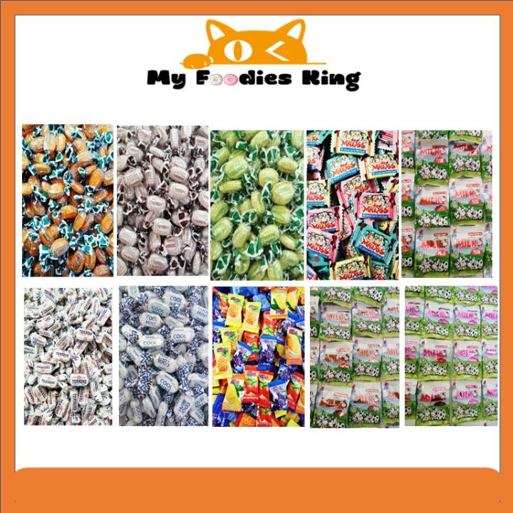 Gula Torrone candy 25pcs MILKISS milk Rico homark Fruits Barley Sweet ...