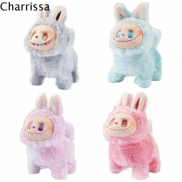 CHARRISSA Electric Dog Electric Labubu Toy Glowing Light Silicone Face ...