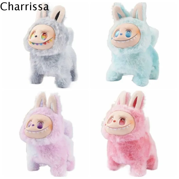 CHARRISSA Electric Dog Electric Labubu Toy Glowing Light Silicone Face ...