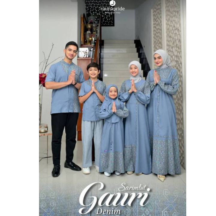 Sarimbit Keluarga Rauna 2025 GAURI Denim | Couple Pasangan Nibras Rayya ...