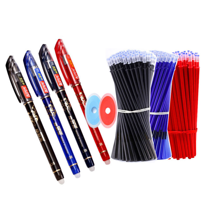 33 PCS Erasable gel pen set [2 Pens + 30 Refills + 1 Eraser] School ...