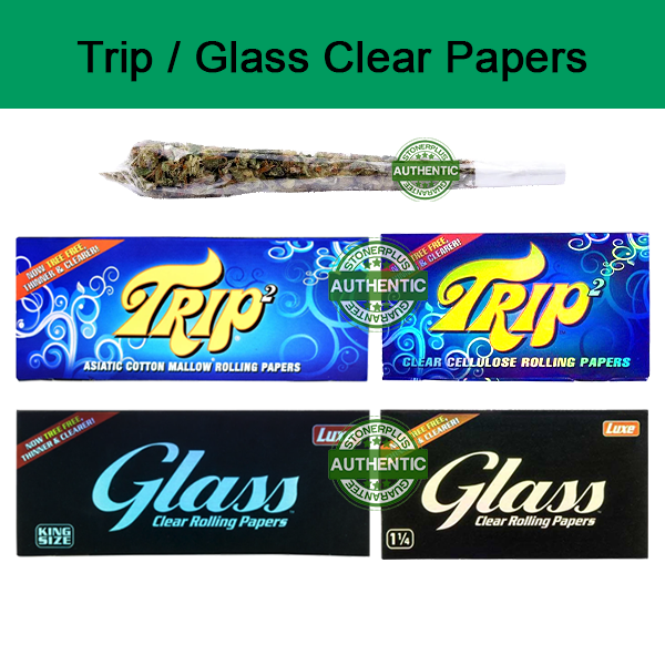 (Trip/Glass) Transparent Clear Rolling Papers (110mm / 79mm) | Lazada