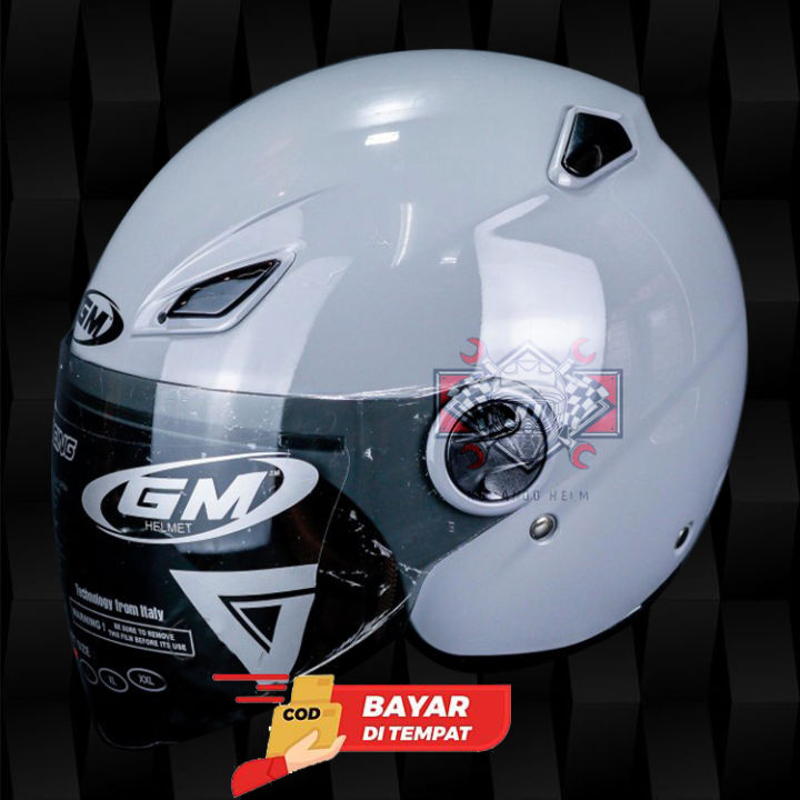 GM HELM VENUS HIJAB SOLID DIM GREY - SINGLE VISOR | Lazada Indonesia