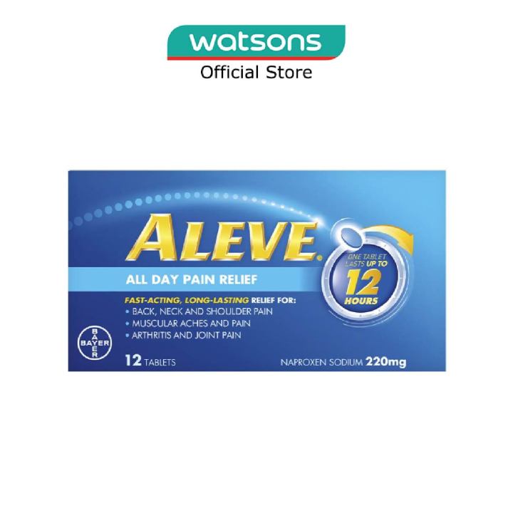 ALEVE Fast-acting Anti-Inflammatory Tablets (Relief Joint & Muscle Pain ...