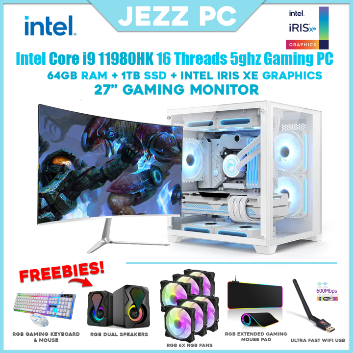 Intel Core i9 11900 16 cores 4.5ghz High-end Desktop PC | 64gb Ram | 27 ...