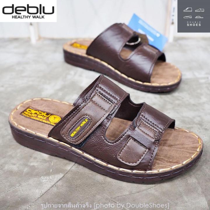 รองเท้าแตะแบบสวม รองเท้าเพื่อสุขภาพ Deblu รุ่น M818 (สีน้ำตาล) ไซส์ 39 ...