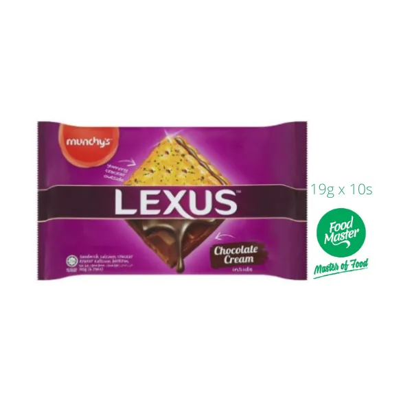 Munchy's Lexus Sandwich Calcium Cracker ~ Chocolate Cream Flavour 19g x ...