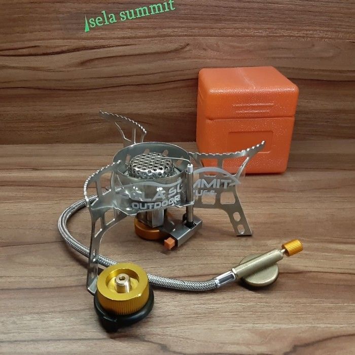 (FULLSET) KOMPOR CAMPING HIKING MINI PORTABLE ULTRALIGHT ZIZY WINDPROFF ...