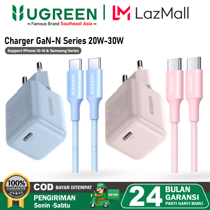 UGREEN Charger GAN N Series PD Type C To Type C Fast Charging iPhone iPad - 20W-30W | Lazada ...