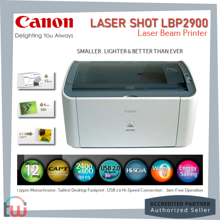 CANON Laser Beam Printer LASER SHOT LBP2900 Compact Lightweight 12ppm ...
