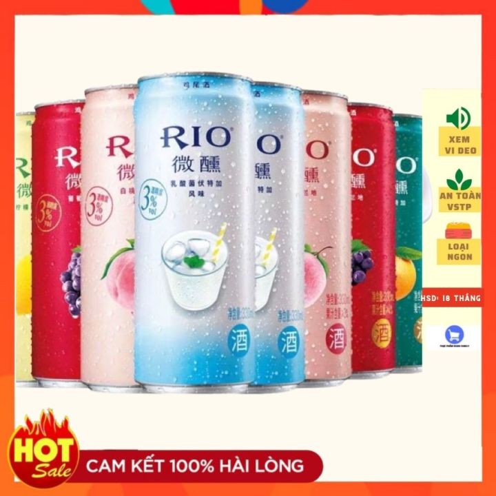 Lon nước cocktail trái cây lên men Rio Light/ Rio lon 330ml 10 vị | Lazada.vn