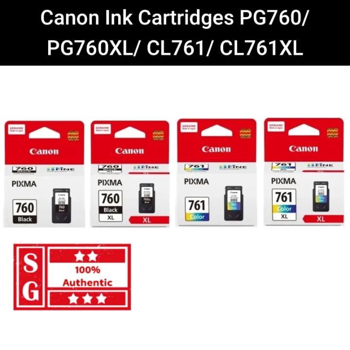 Canon Ink cartridges PG760XL CL761XL Canon PG760 Canon CL761 For Pixma ...