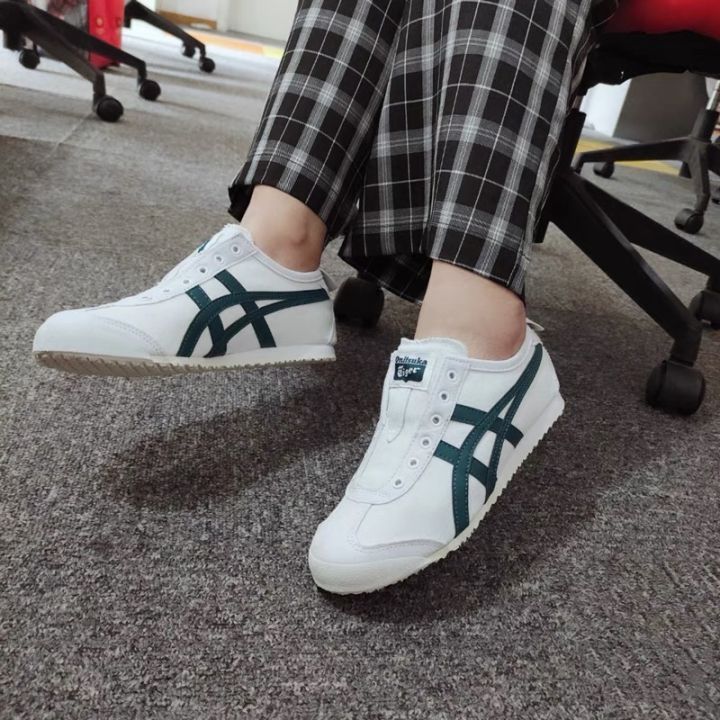 Onitsuka Tiger Ghost Tiger Men's and Women's Shoes White Lake Green ...