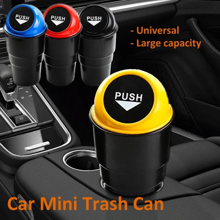 Automatic Mini Garbage Bins for Car Interior Universal Spring Loaded ...