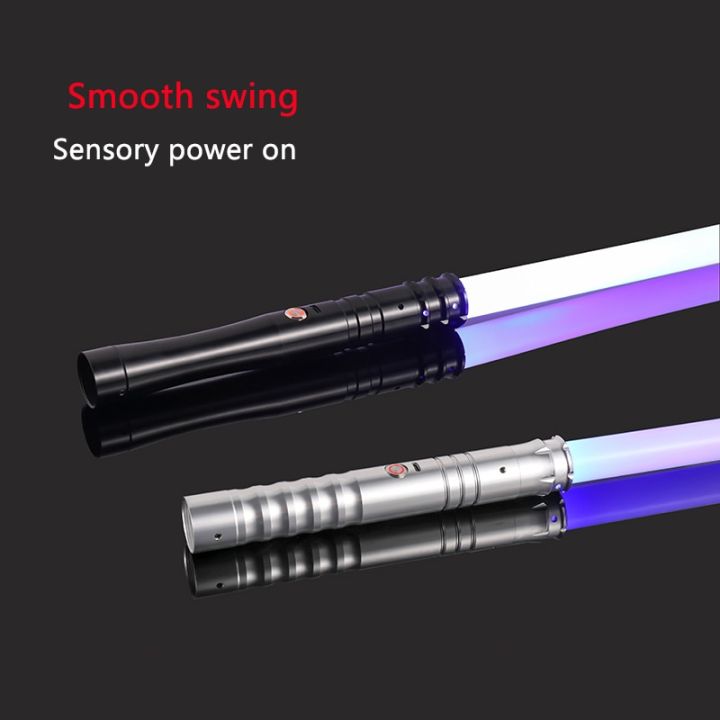 RGB Metal Lightsaber Dueling Smooth Swing Laser Sword Sabre De Luz 12 ...