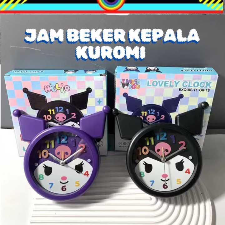 Jam Beker Dinding Jam Meja Karakter Kuromi Jam Weker Sanrio Kuromi ...