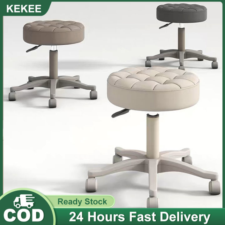 KEKEE Rotating Lifting Pulley Chair Kursi Bar Besi Kursi Cafe Bulat ...