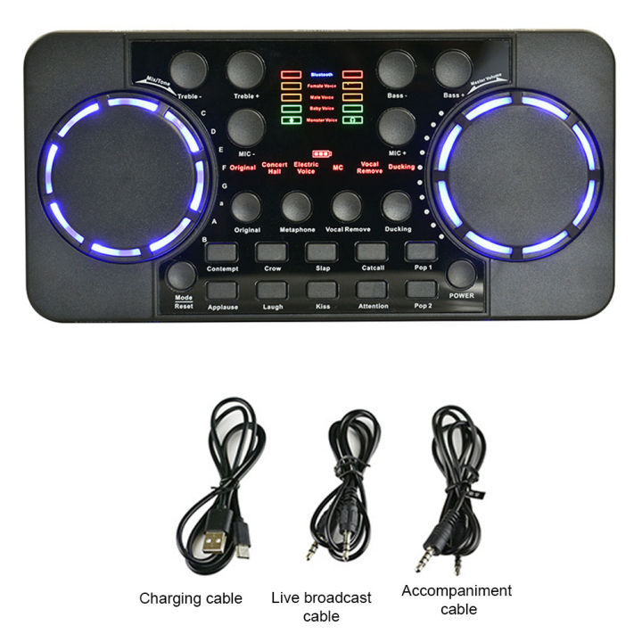 【HOT】V300 Pro Live Streaming Sound Card Bluetooth Audio Interface Mixer ...